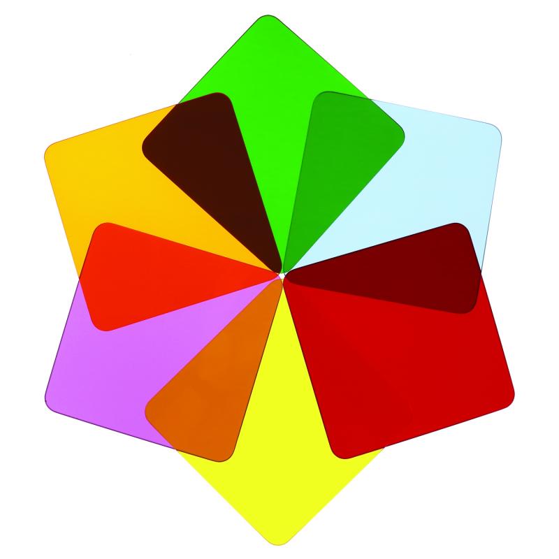 Color Wheel Squares - Set Of Six | Whitney Brothers