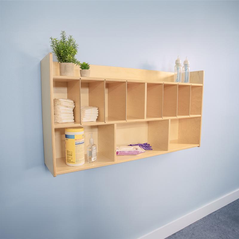 Wall Mounted Eight Cubby Diaper Cabinet | Whitney Brothers